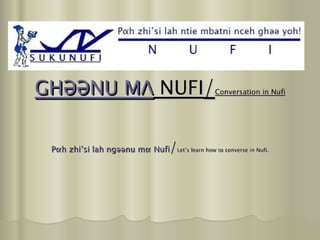 Conversation nufi | PDF