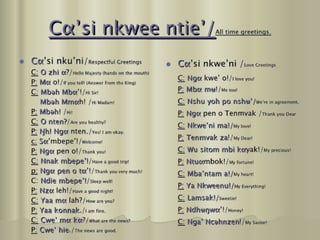 Conversation nufi | PPT