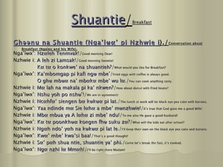 Conversation nufi | PPT