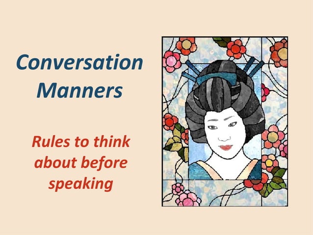 Conversation Rules Makeover | PPT
