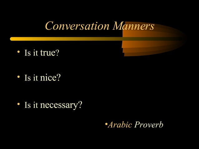 Conversation Rules Makeover | PPT