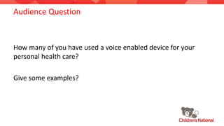 Emerging Frontier in Health Care delivery: Conversational AI & Virtual ...