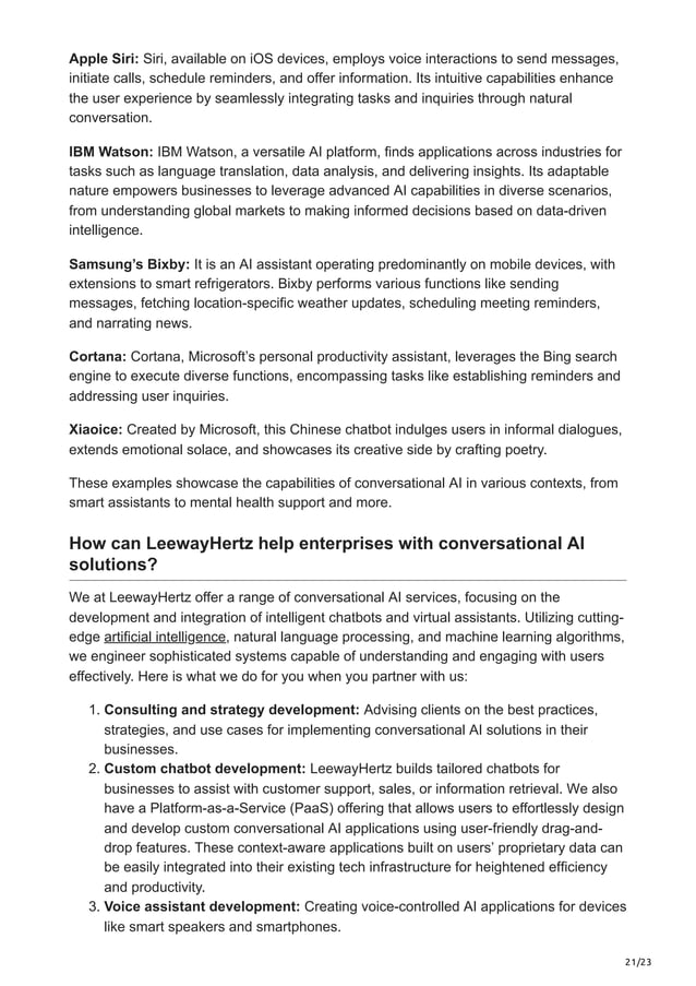 Conversational AI Use cases types and solution.pdf