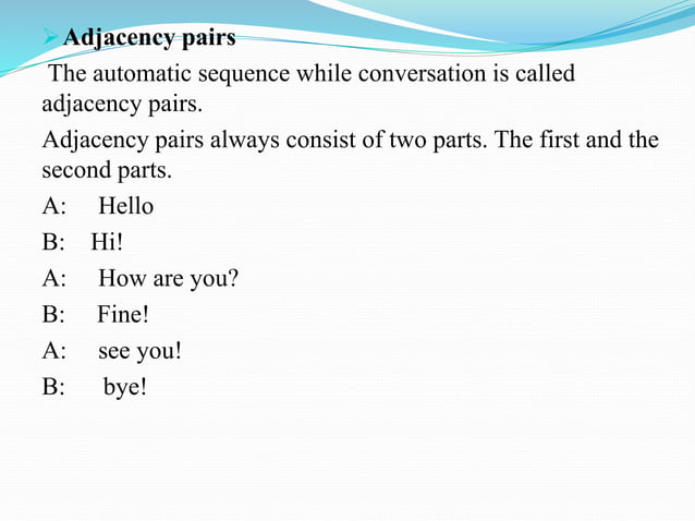 Conversational analysis | PPTX