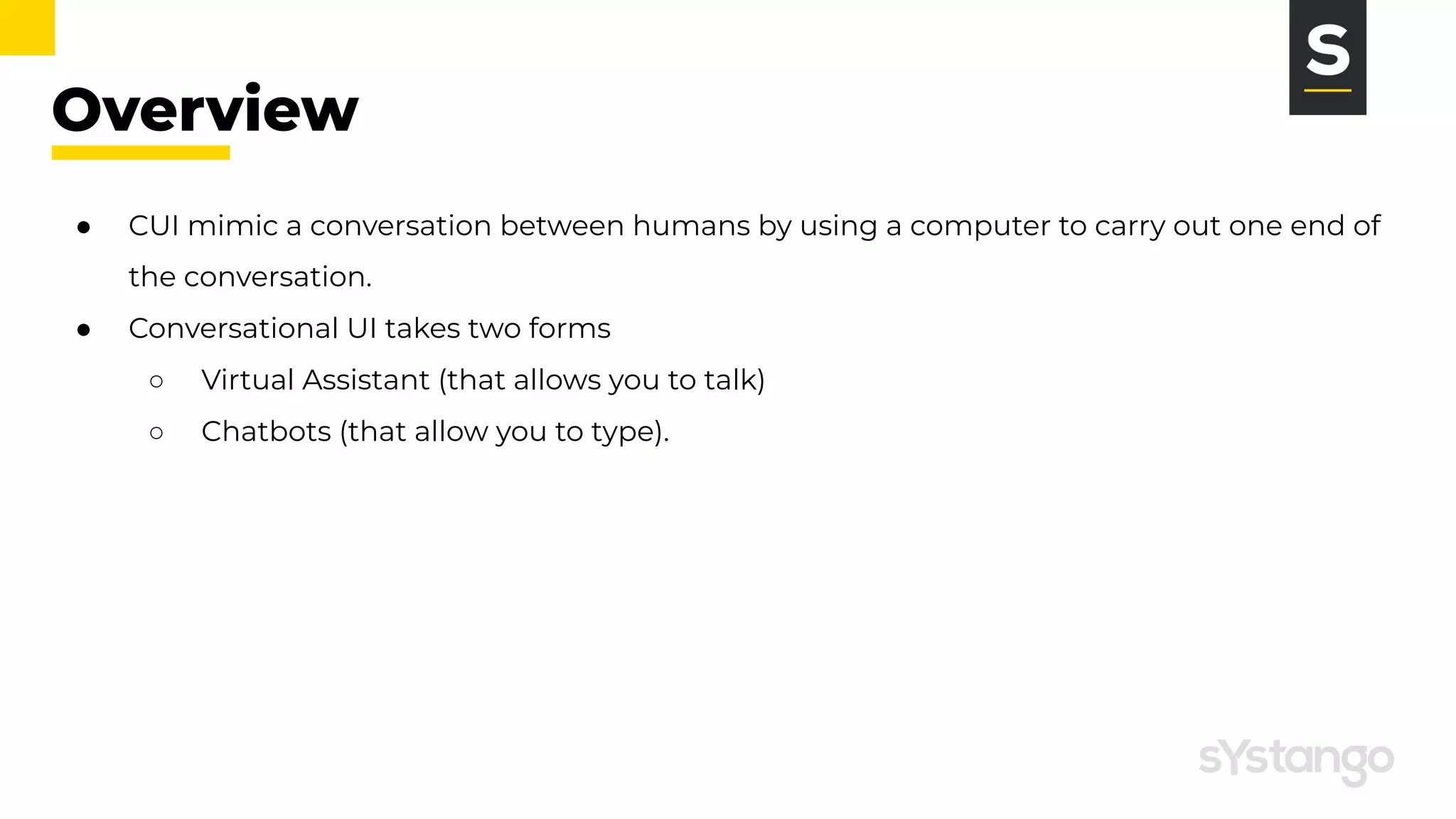 Conversational experience by Systango | PDF