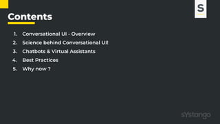 Conversational experience by Systango | PDF