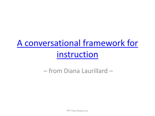 Conversational framework | PPTX