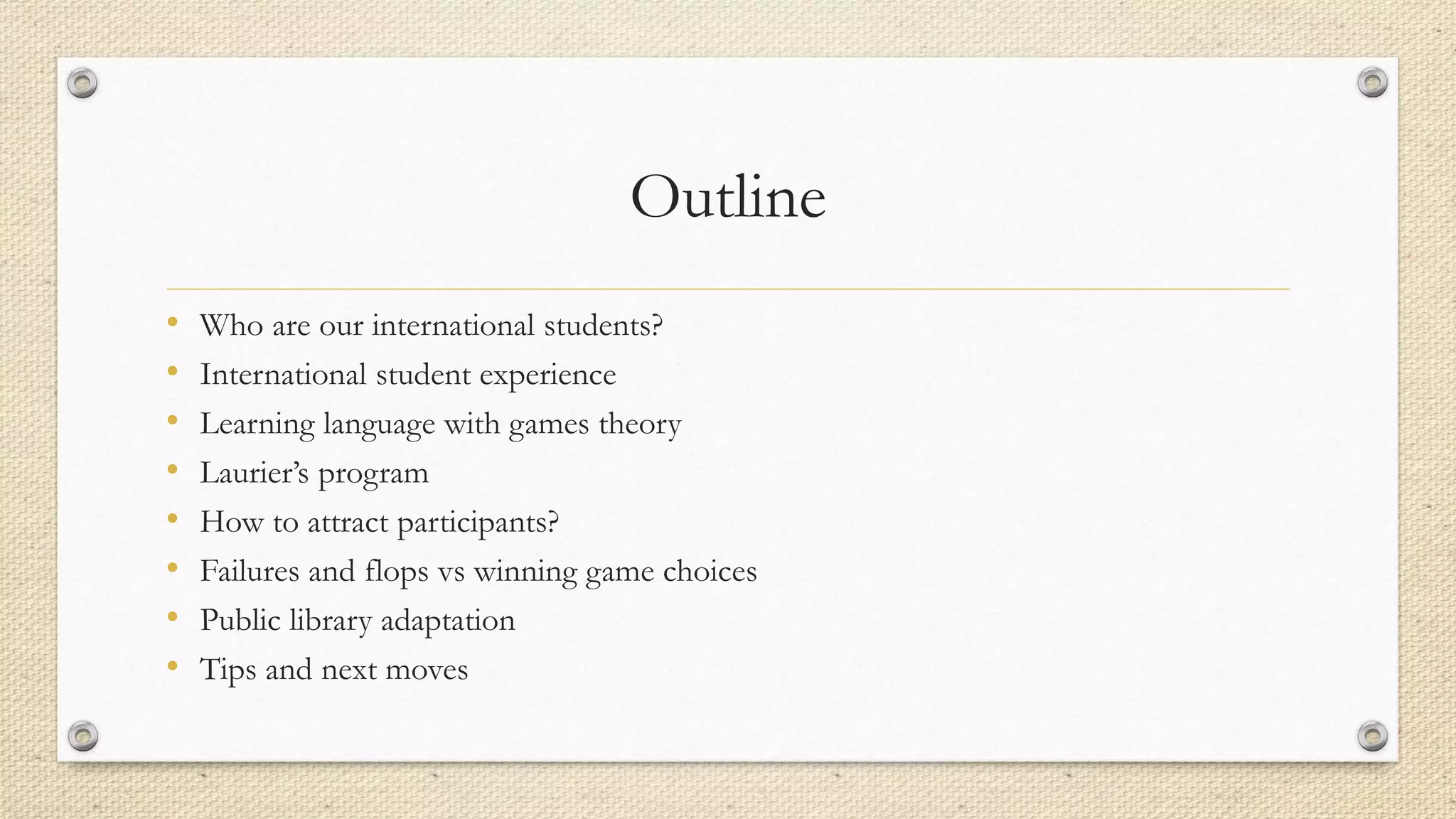Conversational Gamers: Developing Language Skills and Connections ...