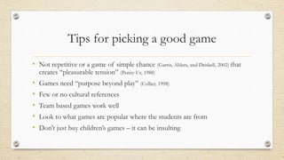 Conversational Gamers: Developing Language Skills and Connections ...