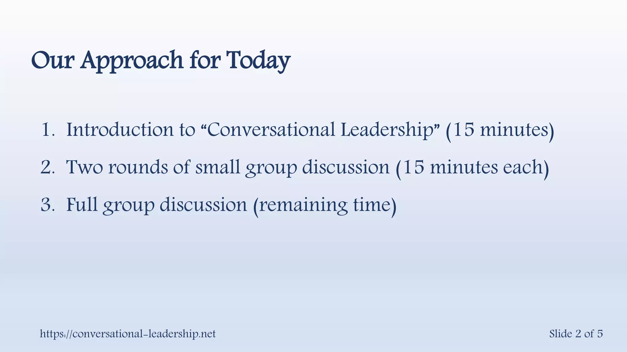 Conversational Leadership | PPTX