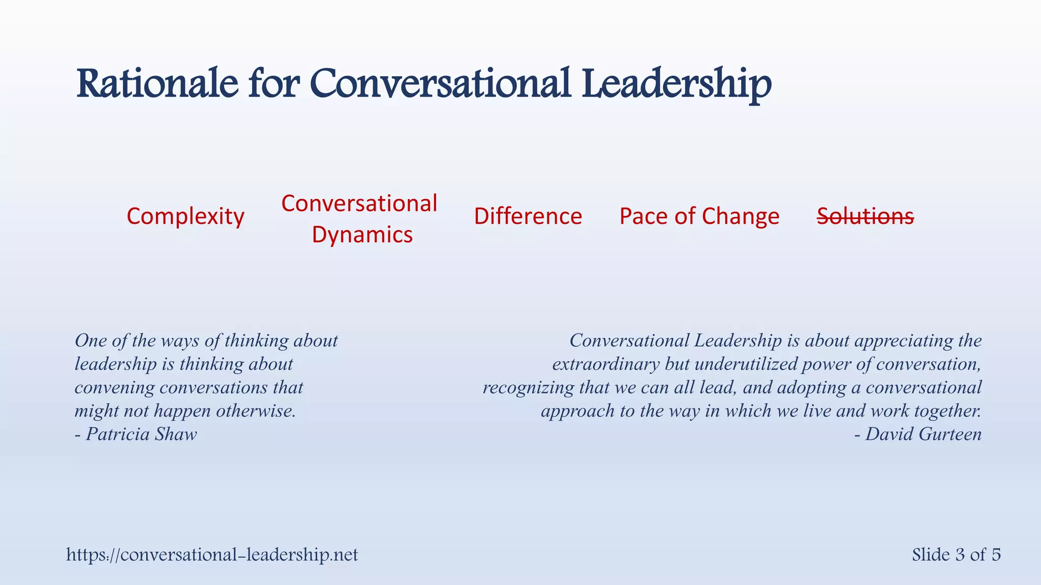 Conversational Leadership | PPTX