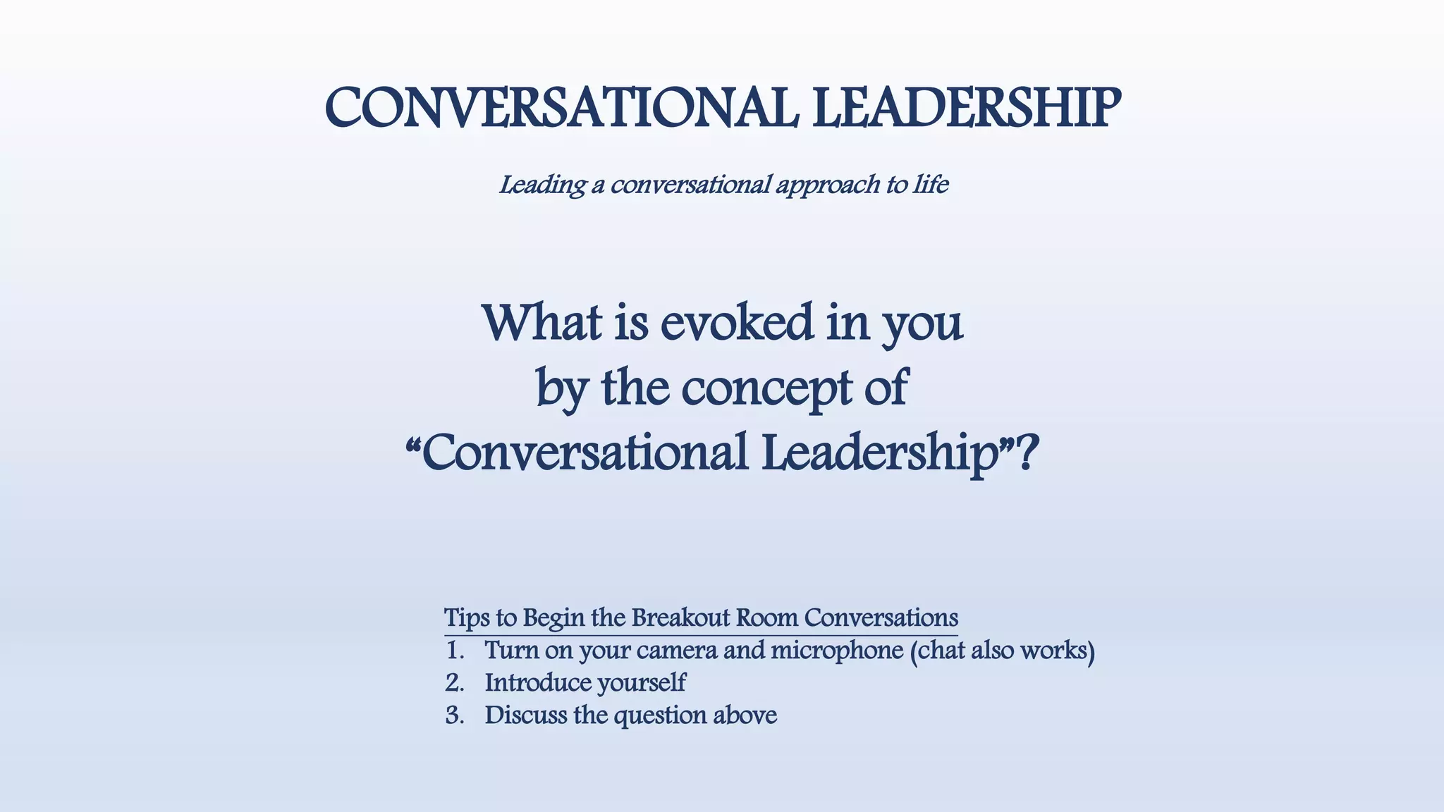Conversational Leadership | PPTX