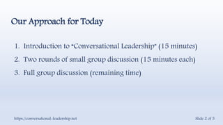 Conversational Leadership | PPTX