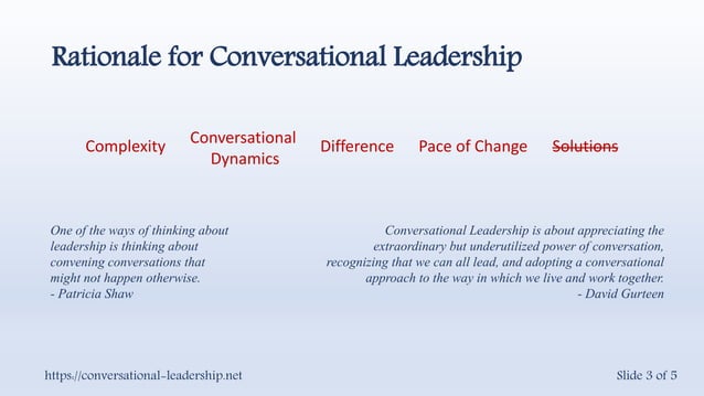 Conversational Leadership | PPT