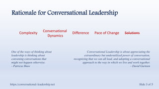 Conversational Leadership for SIKM | PPT