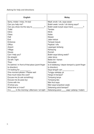 Conversational malay | PDF