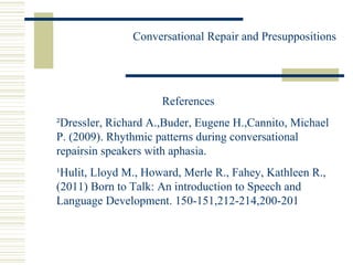 Conversational repair | PPT