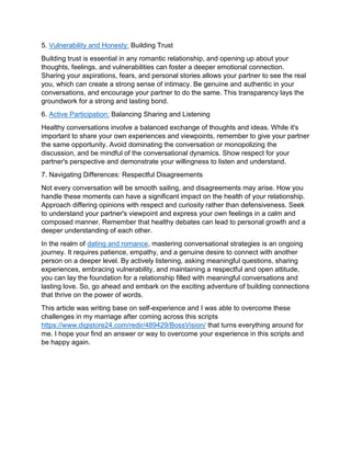 Conversational Strategies for Dating and Romance | PDF