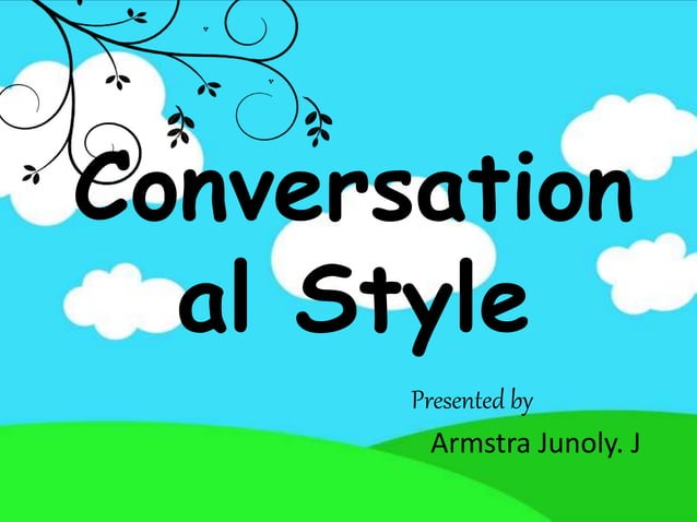 Conversational style | PPTX