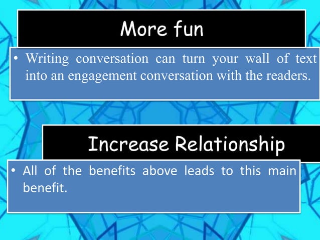 Conversational style | PPTX