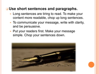 Conversational writing style | PPTX