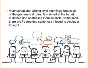 Conversational writing style | PPTX