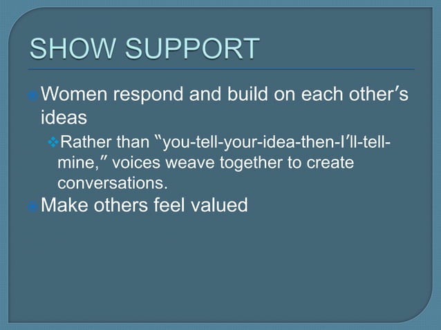 Conversational styles take 2012 | PPT