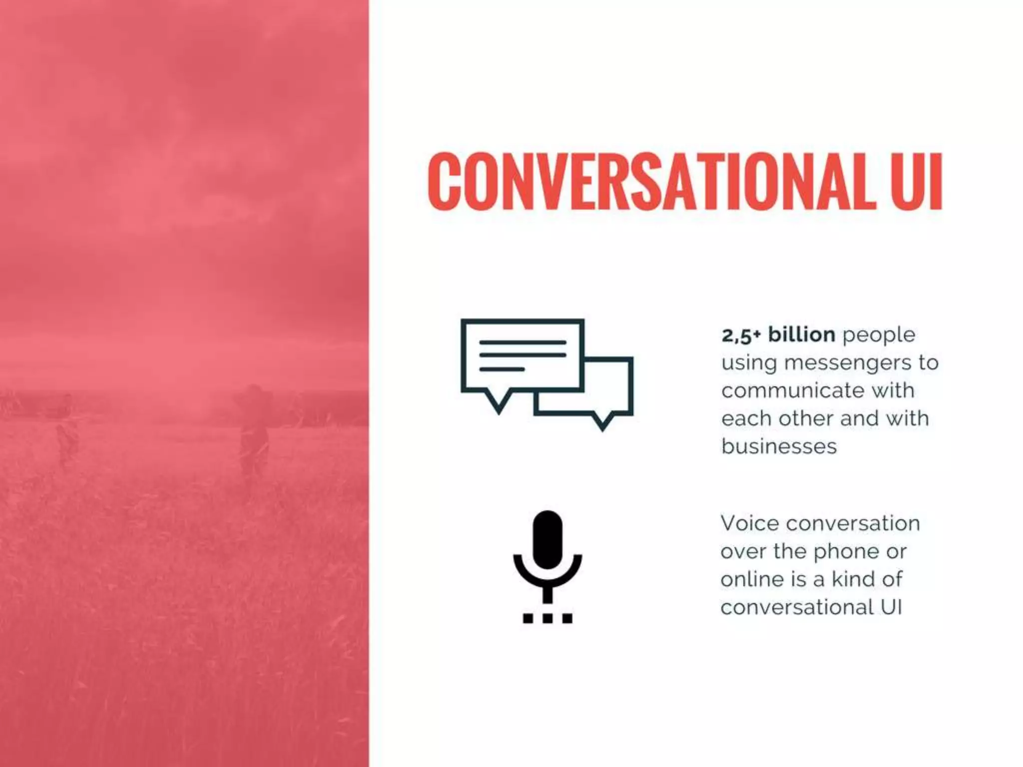 Conversational UI, chatbot, AI - simply explained | PPTX