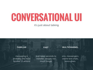 Conversational UI, chatbot, AI - simply explained | PPTX