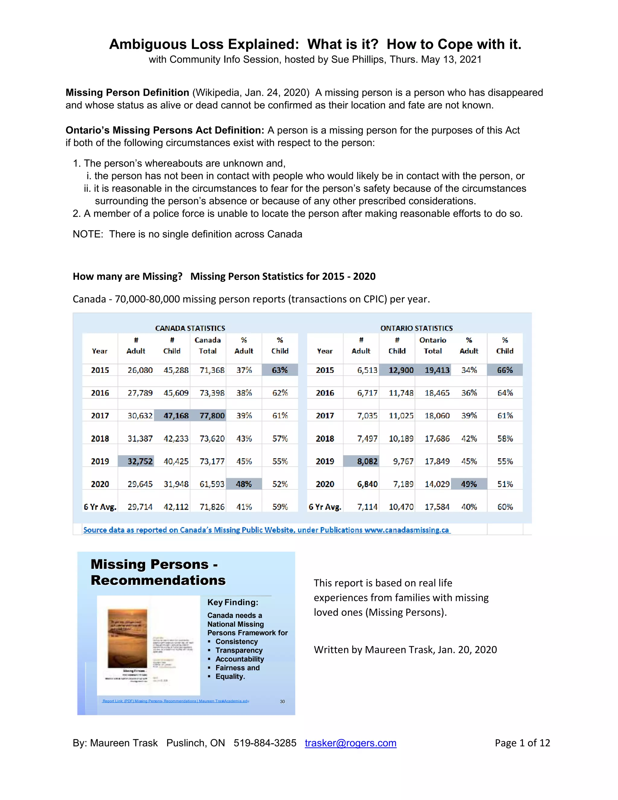 Conversation Ambiguous Loss | PDF