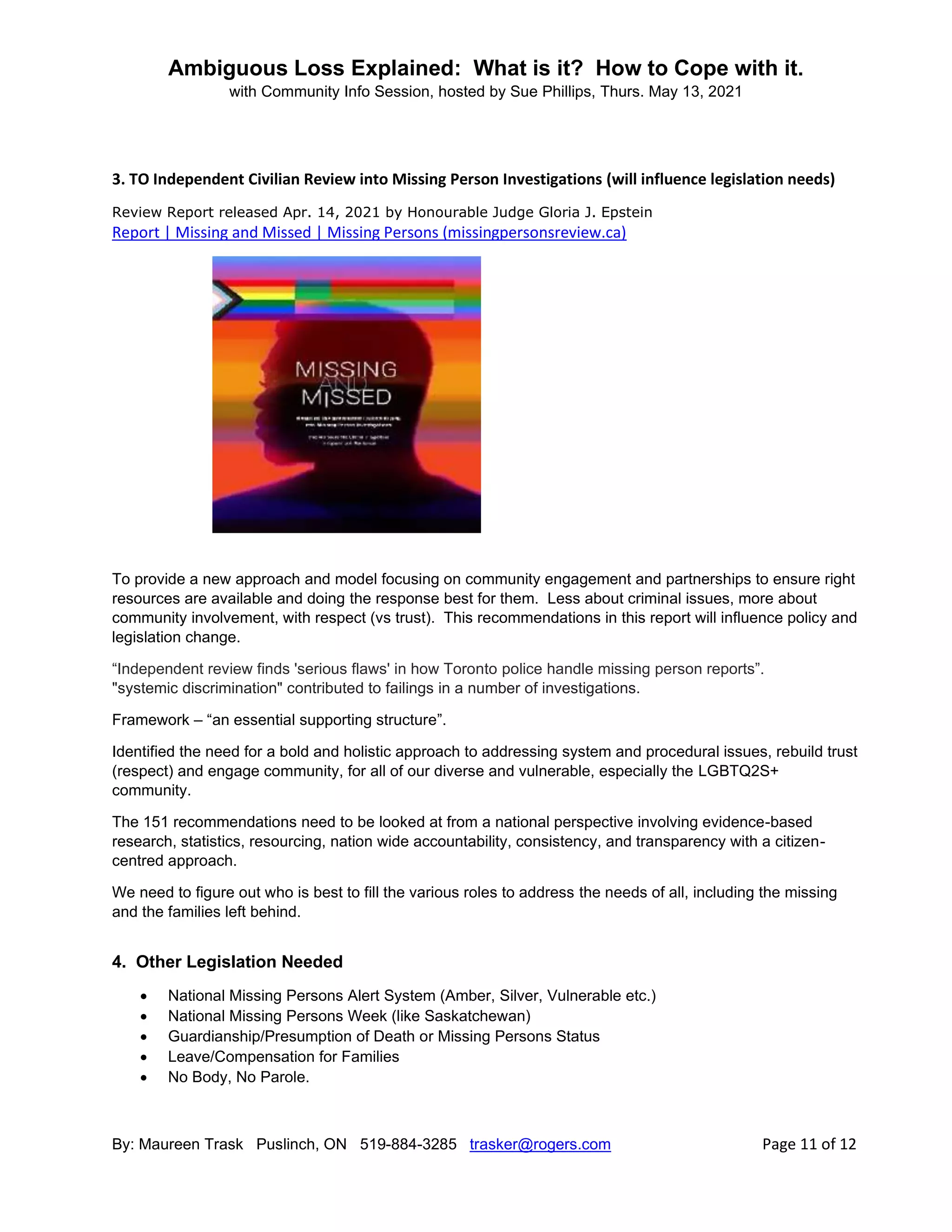 Conversation Ambiguous Loss | PDF