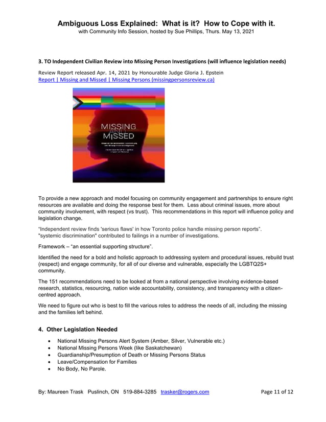 Conversation Ambiguous Loss | PDF