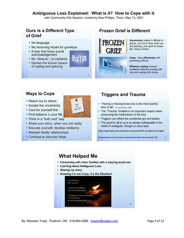 Conversation Ambiguous Loss | PDF