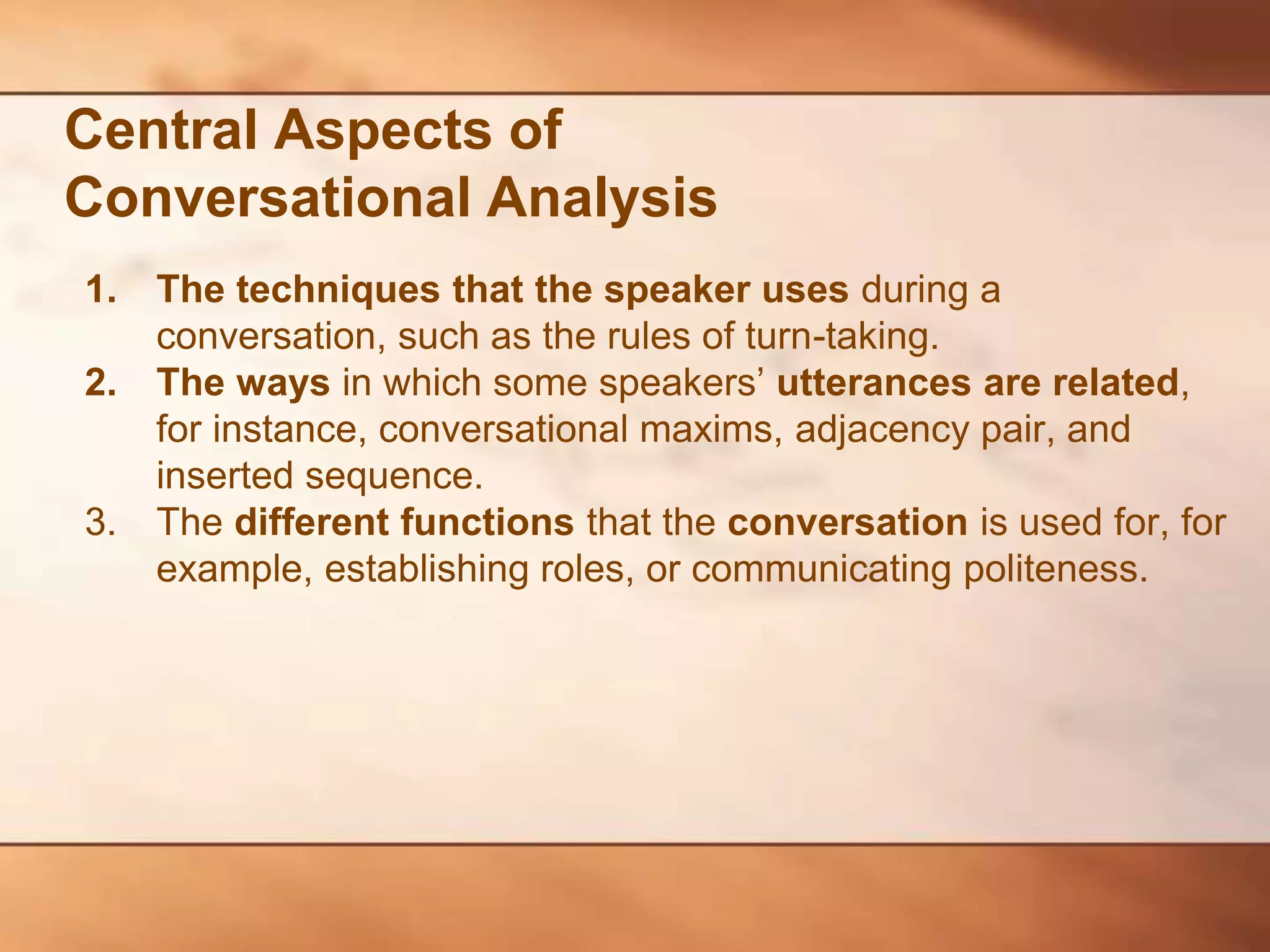 Conversation and preference structure | PPTX