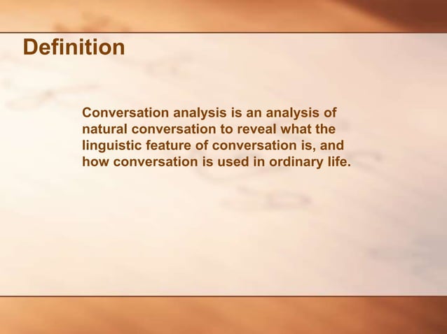 Conversation and preference structure | PPTX