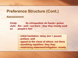 Conversation and preference structure | PPTX