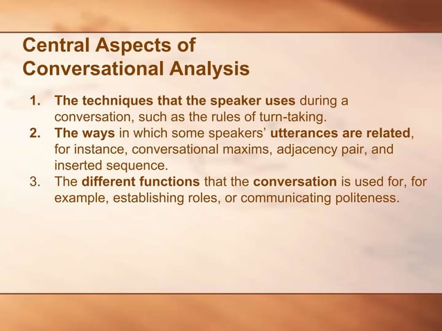 Conversation and preference structure | PPTX