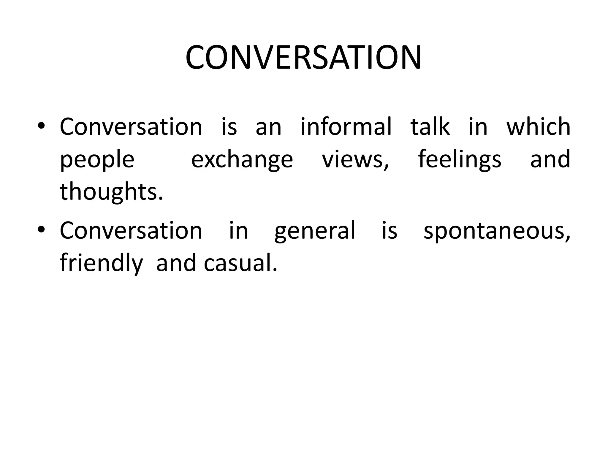 Conversation control | PPTX