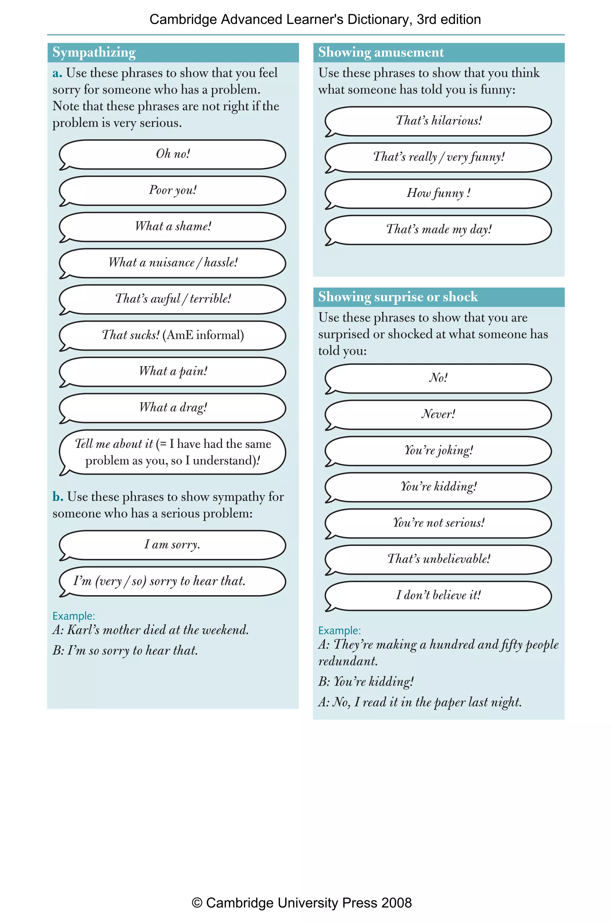 Conversation expressions | PDF