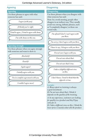 Conversation expressions | PDF