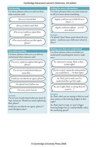 Conversation expressions | PDF