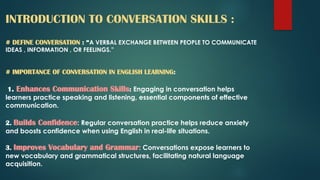 conversation in english presentation ,ppt | PPTX