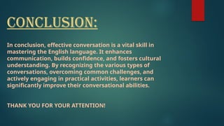 conversation in english presentation ,ppt | PPTX