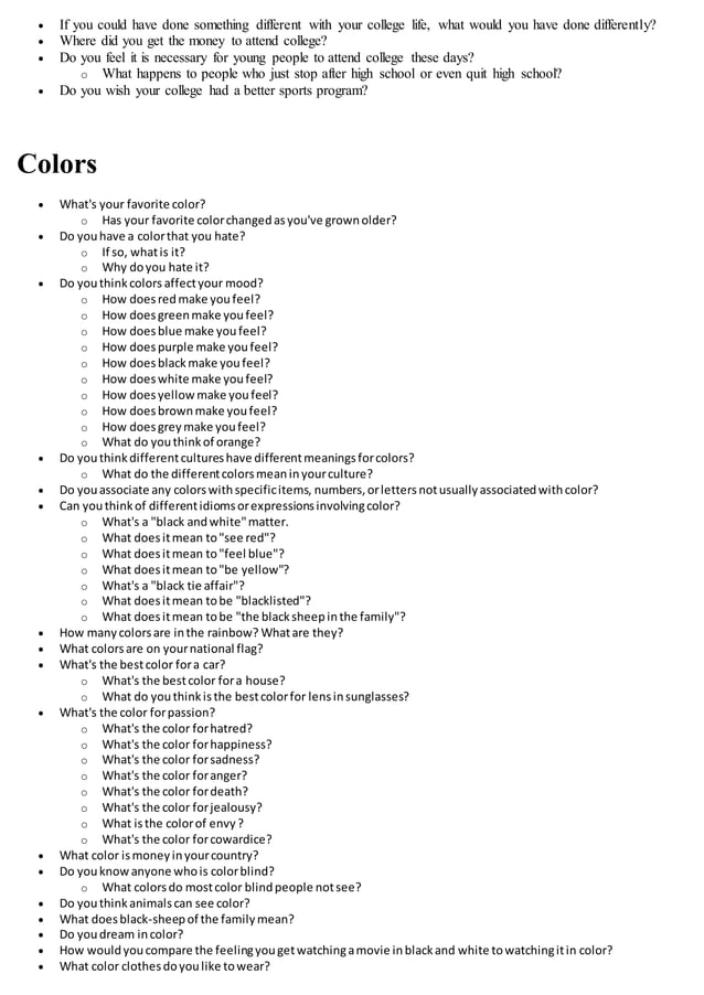 Conversation Questions conversation-questions