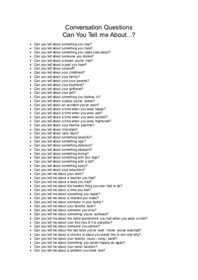 100 Conversation Questions 100-conversation-questions