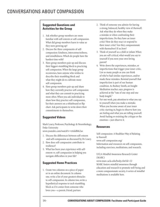 Conversations About Compassion Guide | PDF