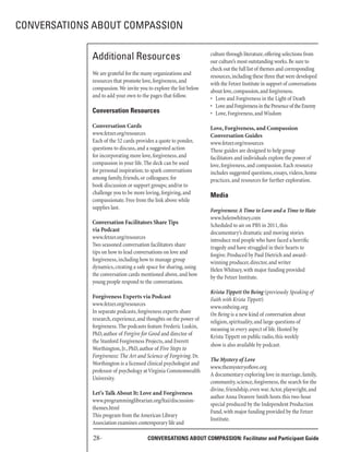 Conversations About Compassion Guide | PDF