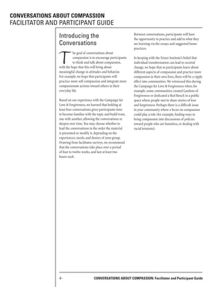 Conversations About Compassion Guide | PDF