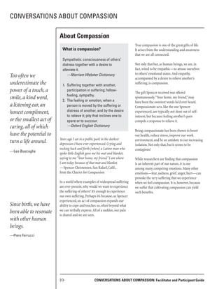 Conversations About Compassion Guide | PDF