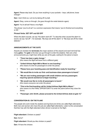 Conversations in the airport | PDF